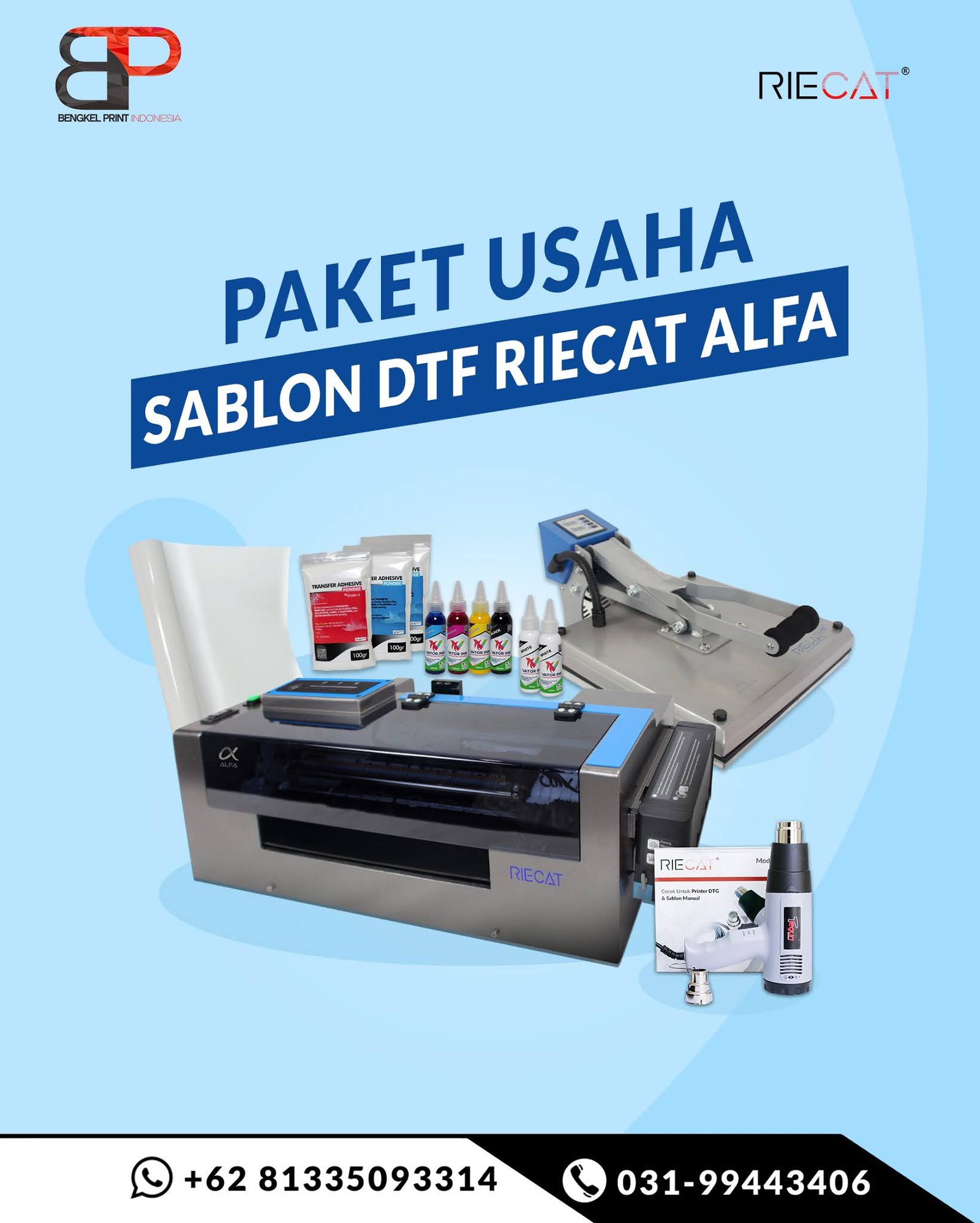 Paket Usaha Sablon Kaos DTF Murah ditahun 2020