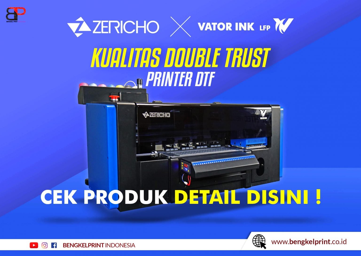Virtual Launching Printer DTF XP 600 Dan Vator Ink LFP